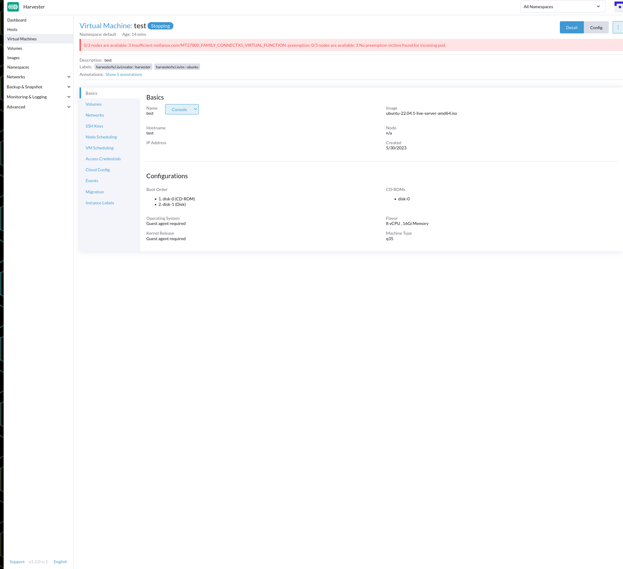 [FEATURE] SR-IOV Support · Issue #2763 · harvester/harvester · GitHub