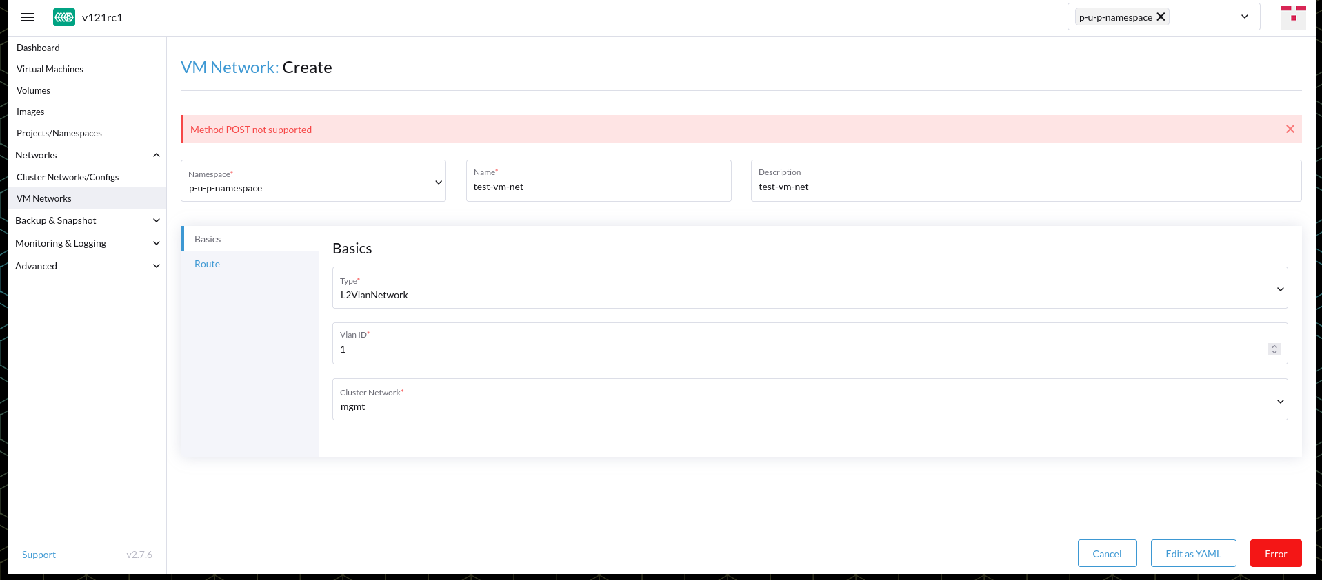 Bug Rancher User With User Base And Custom Project Role Can See Vm Networks Create