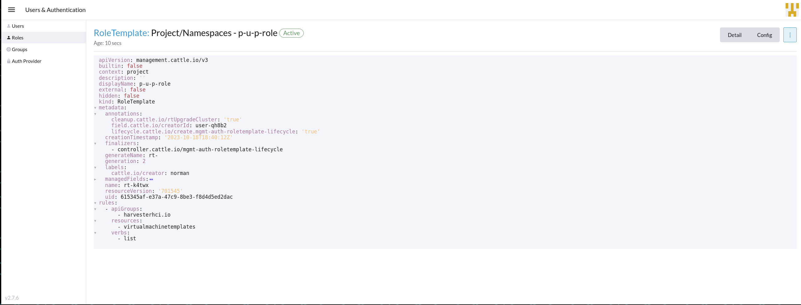 Bug Rancher User With User Base And Custom Project Role Can See Vm Networks Create