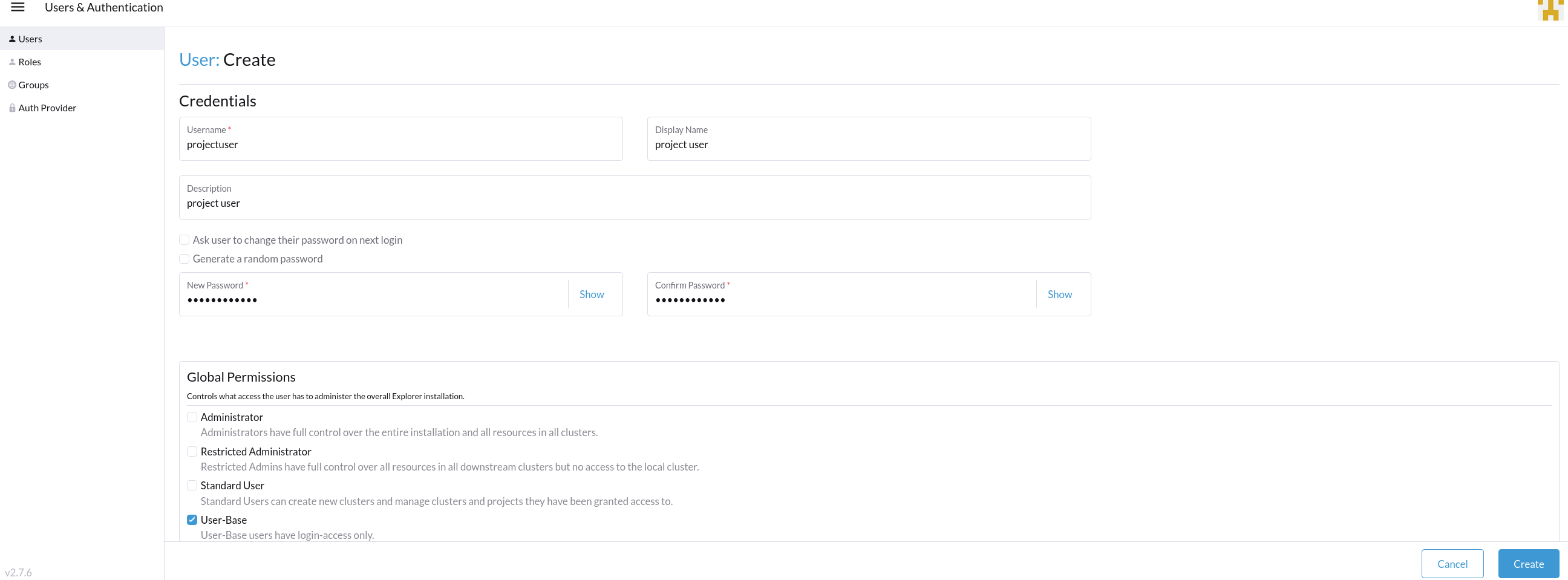 Bug Rancher User With User Base And Custom Project Role Can See Vm