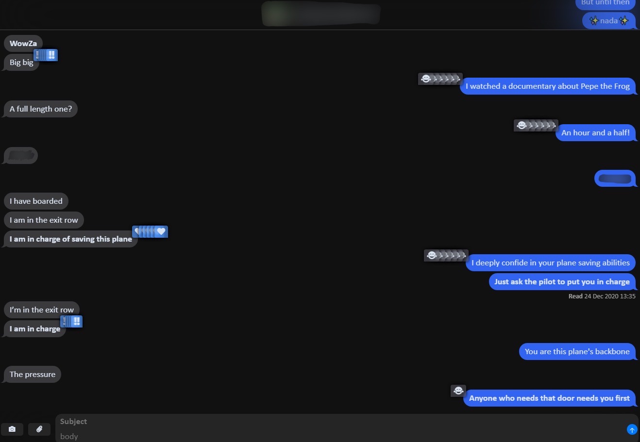 Tapbacks duplicate and graphical glitch blacks out part of the chat (SMServer 0.6.3, iPhone 6S ...