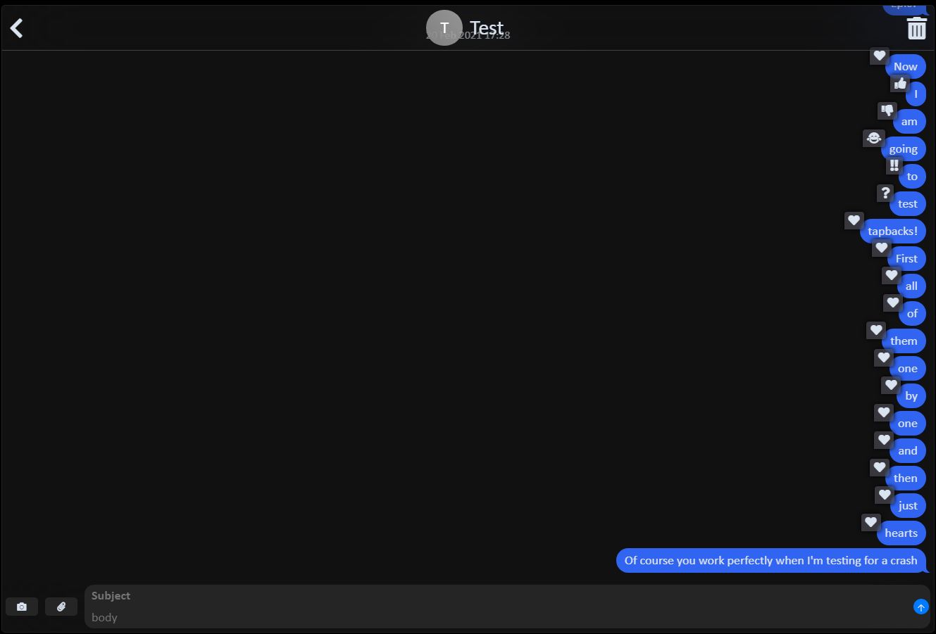 Springboard crash to safe mode on reacting to message · Issue #66 ...