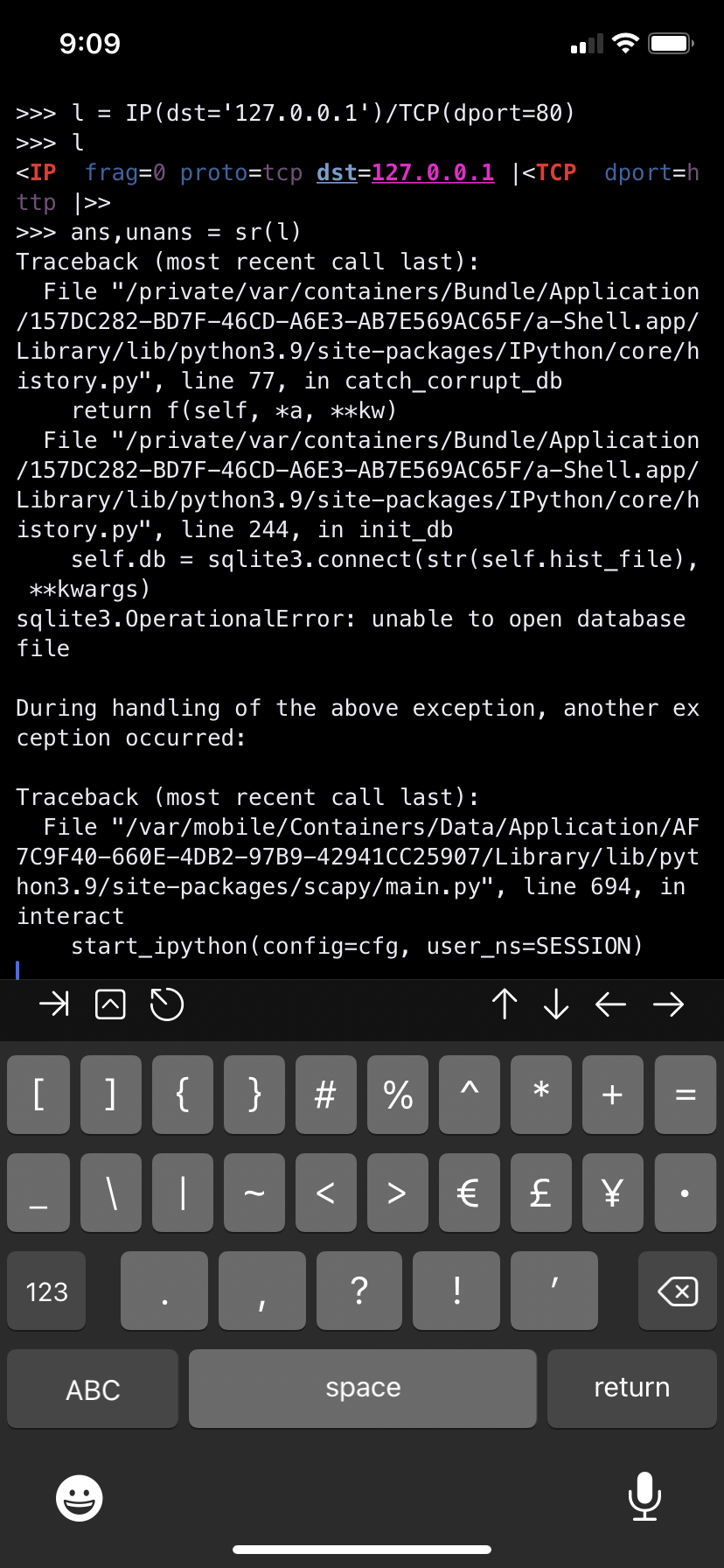 cannot use sr() or sr1()? · Issue #381 · holzschu/a-shell · GitHub