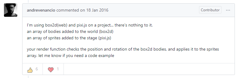 How To Syncronize Pixi Objects Position With P2js Body Position · Issue 5485 · Pixijspixijs