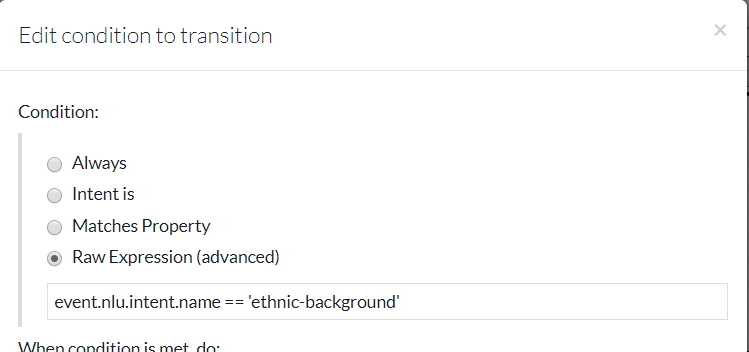 V12.2 Condition to transition evaluation unexpected behaviour · Issue #861 · botpress/v12 · GitHub