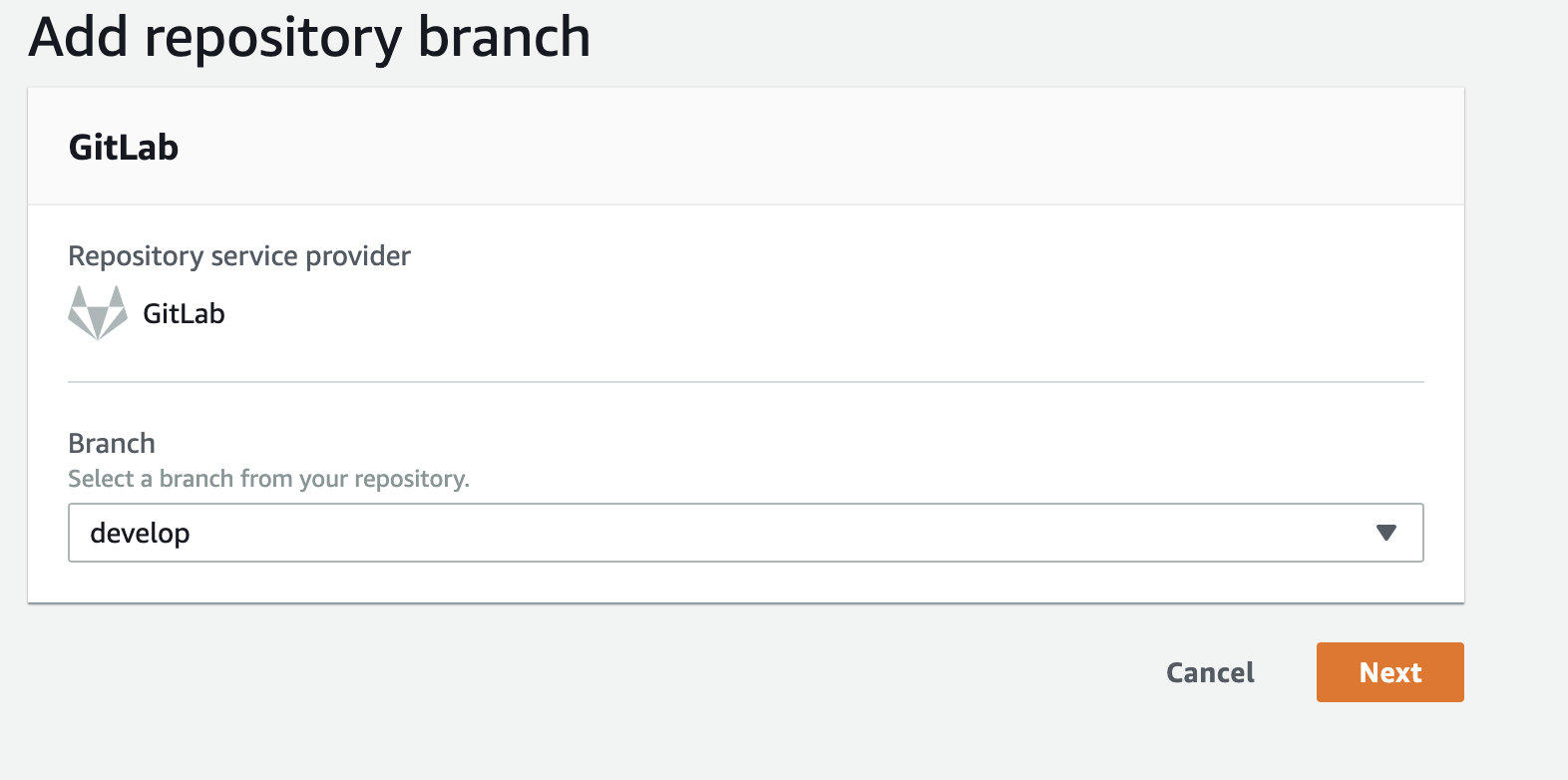 Add Gitlab Branch Next Button Is Grey · Issue 446 · Aws Amplifyamplify Hosting · Github