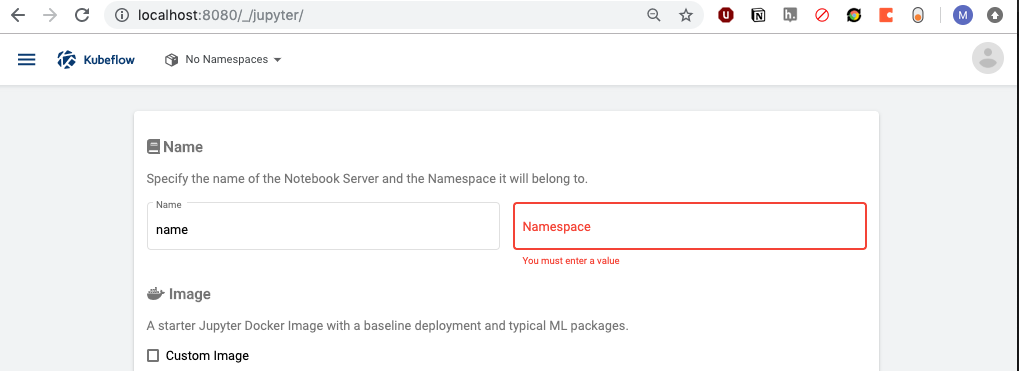 Notebook Namespace Ux Issue · Issue 4273 · Kubeflowkubeflow · Github