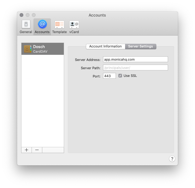 Can't set CardDav on macOS · Issue #3551 · monicahq/monica · GitHub