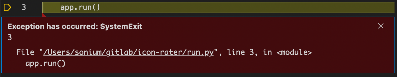 Debug mode auto-reloader causes Uncaught Exception · Issue #3884 · pallets/flask · GitHub