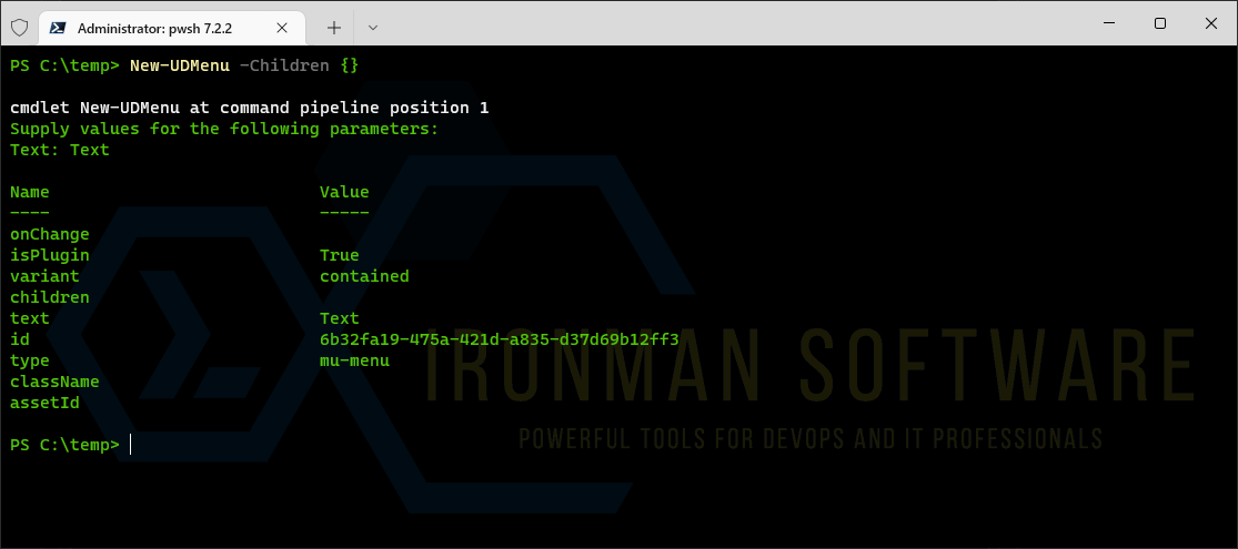 New-UDMenu crashes if -Children isn't included · Issue #1133 · ironmansoftware/powershell ...