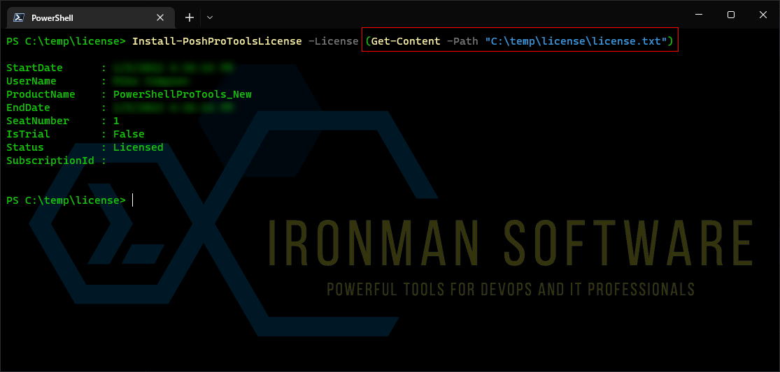 Open License File - not able to read license · Issue #1222 · ironmansoftware/powershell ...