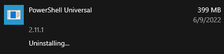 PSU Desktop v2 uninstall fails · Issue #1233 · ironmansoftware/powershell-universal · GitHub