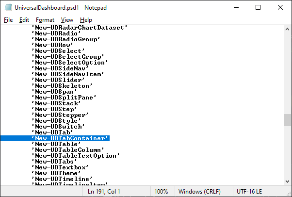 Remove New-UDTabContainer from UniversalDashboard module manifest · Issue #1410 ...