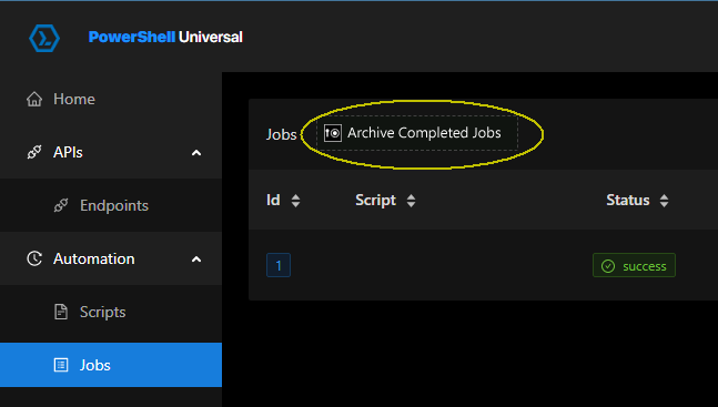 Ability to clear Jobs · Issue #1445 · ironmansoftware/powershell-universal · GitHub
