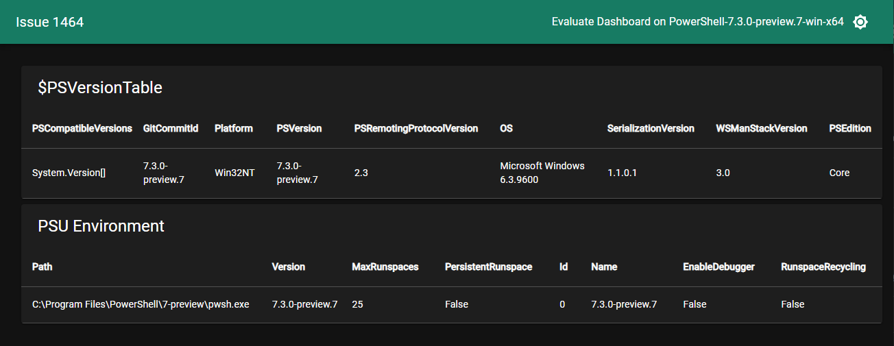 Powershell Universal Does Not Work With Powershell 71 · Issue 1464 · Ironmansoftware 9541
