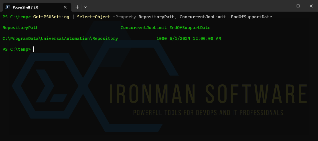 Include the 'End of Support' date value 📆 as a read-only property within each PSU build · Issue ...