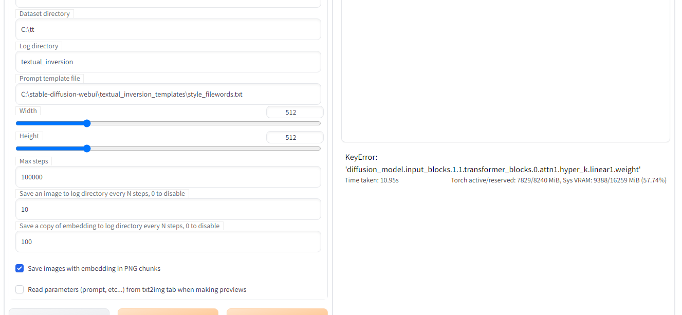 When Training HyperNetWork it thrown `KeyError: 'diffusion_model.input_blocks.1.1.transformer ...