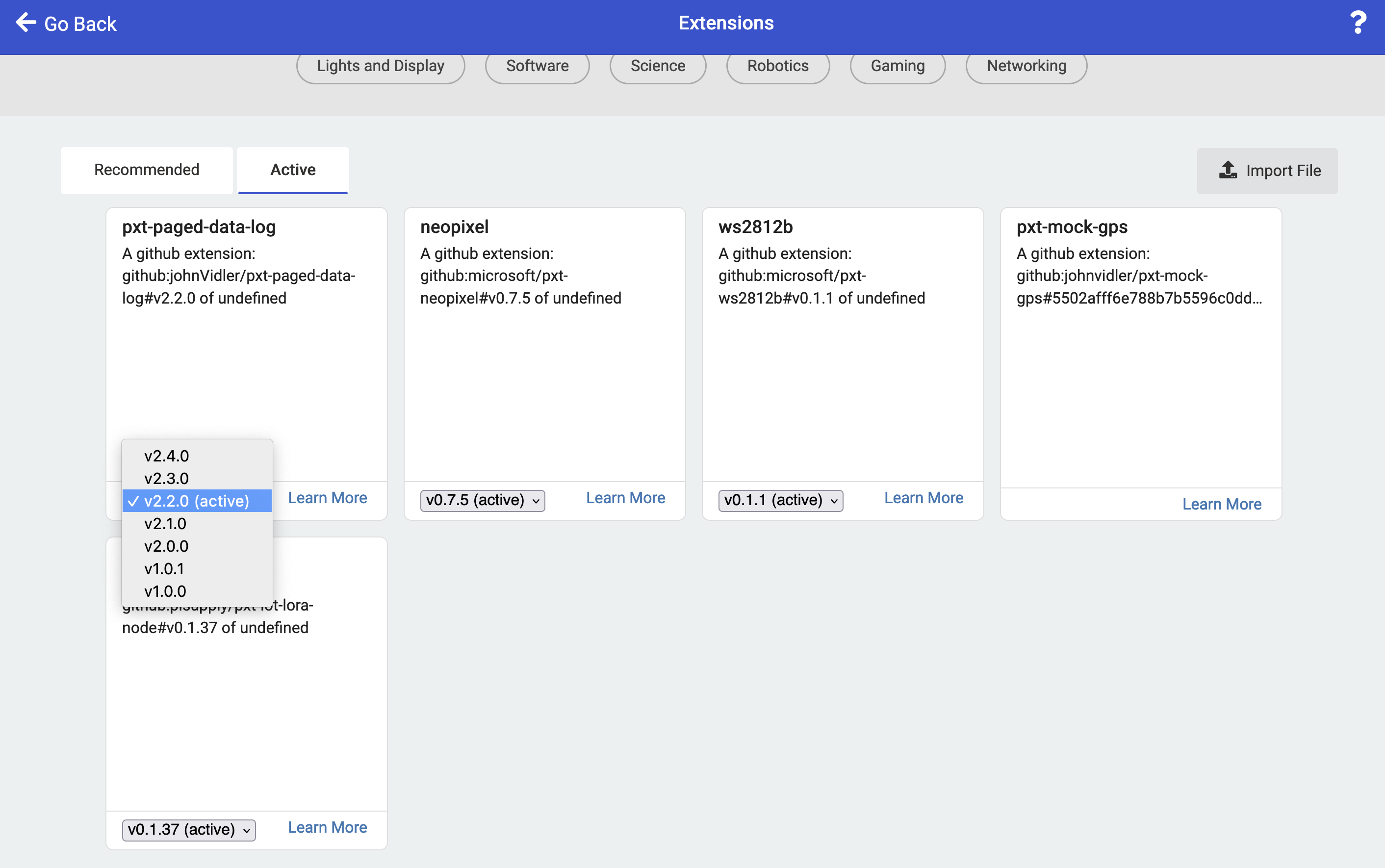 Surface extension versions in the UI, include a simple way to update them as well? · Issue #5143 ...