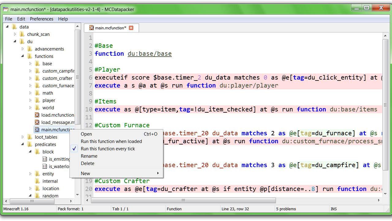 GitHub - IoeCmcomc/MCDatapacker: A Minecraft datapack maker supporting ...