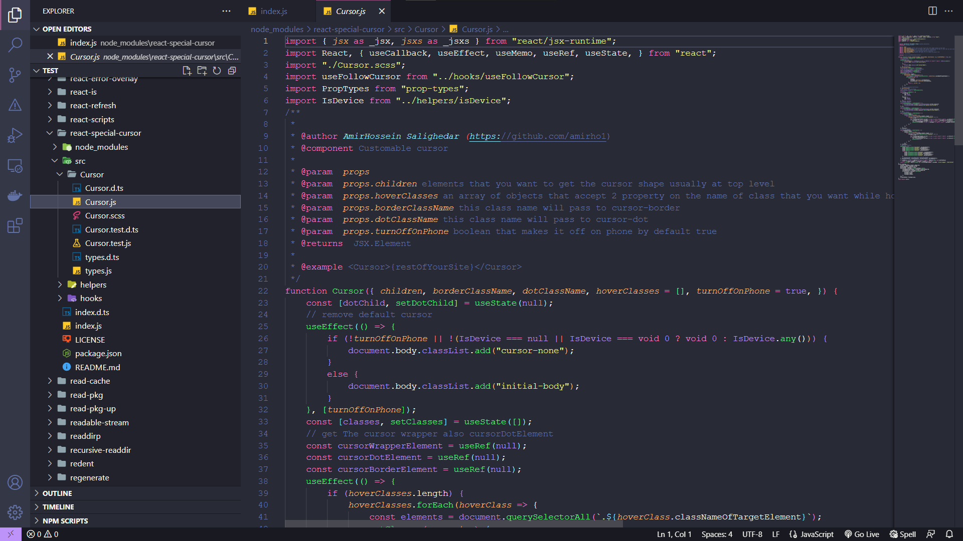 Add React Special Cursor In Nextjs Project · Issue 2 · Amirho1react 3082
