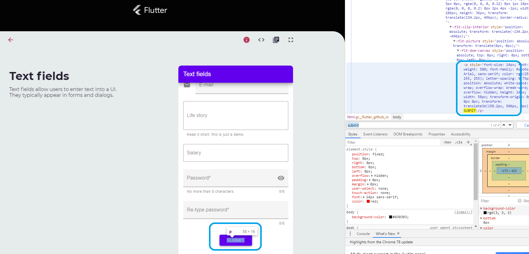 [Web] please add classes for widgets instead of "style" attribute - so ...
