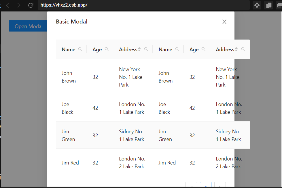 Table within Modal coming out of the modal · Issue #32010 · ant-design ...