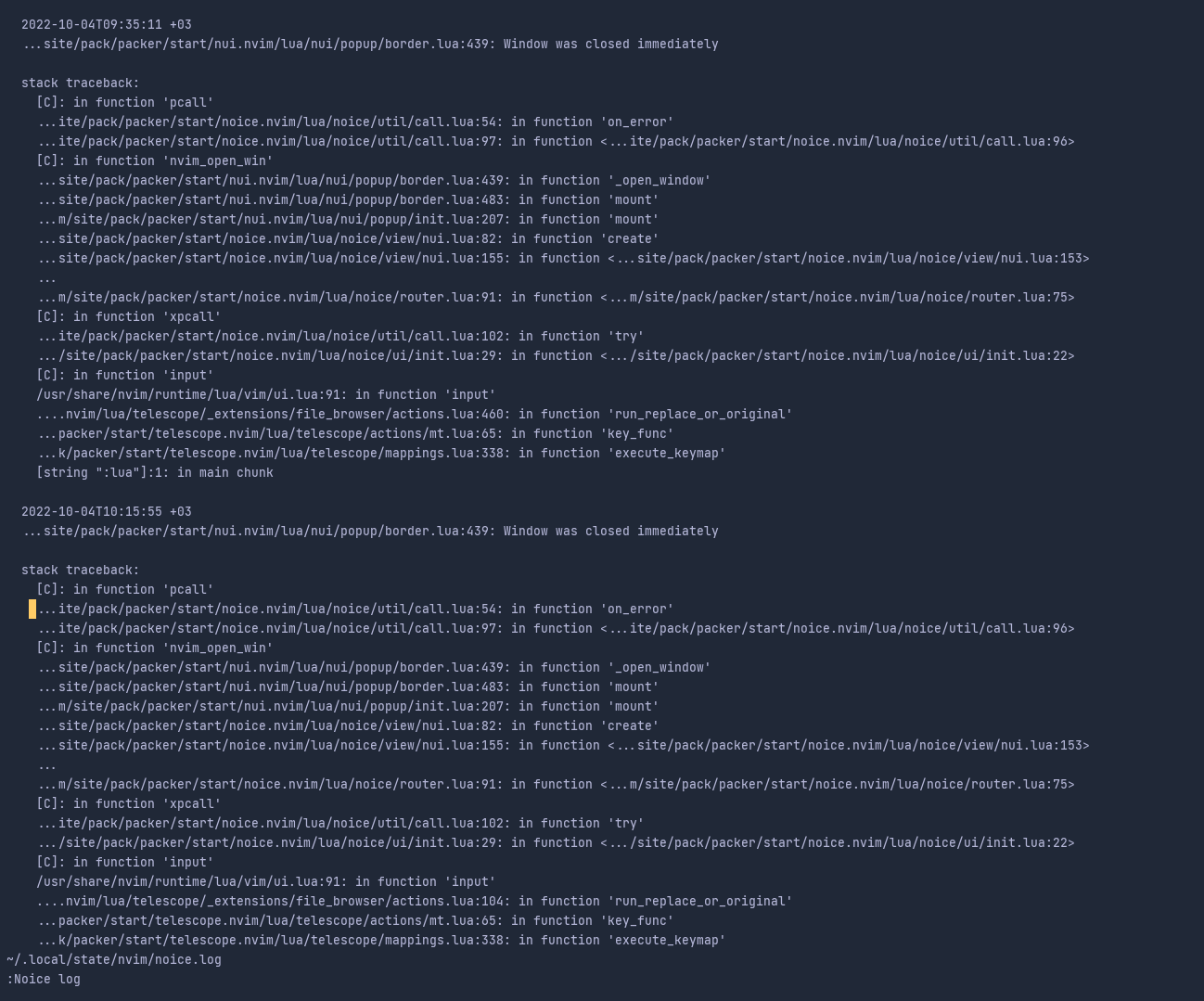 Crash with telescope file browser · Issue #11 · folke/noice.nvim · GitHub