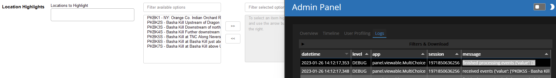 Selections lost from MultiChoice widget with trailing spaces · Issue #4340 · holoviz/panel · GitHub