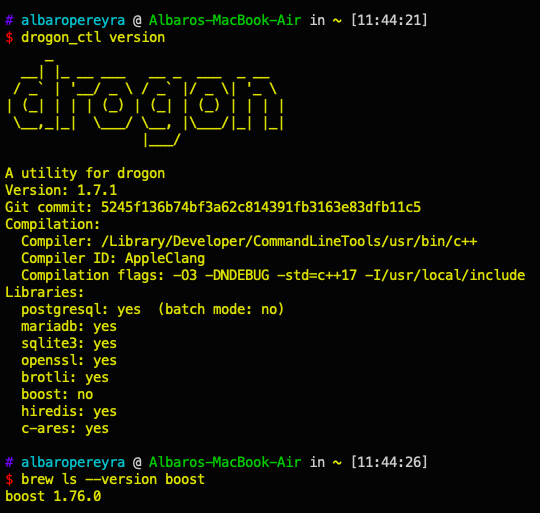 brew install boost not being detected by Drogon on Mac OS X · Issue #915 · drogonframework ...