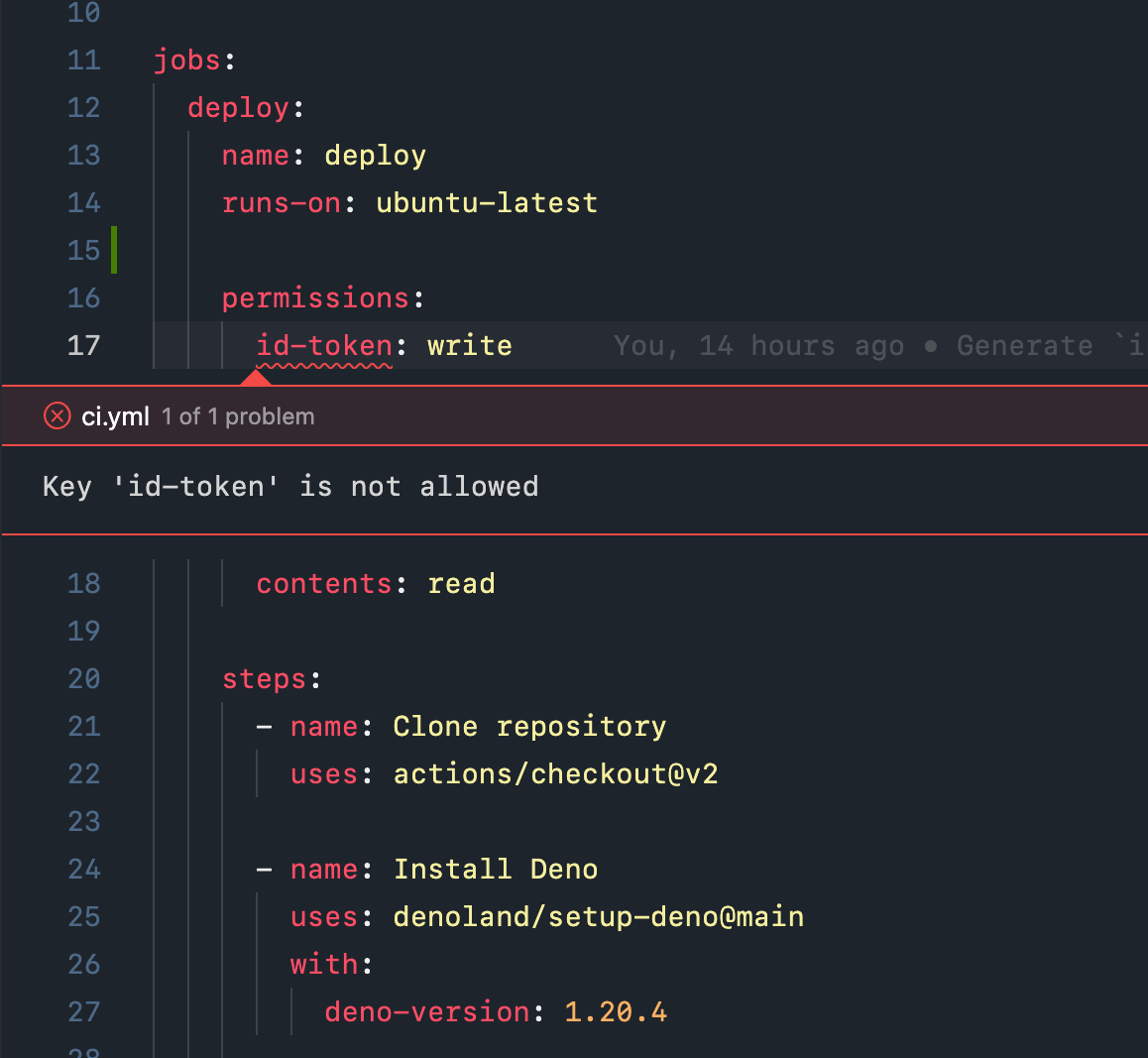 `permissions` Does Not Have All Available Scopes · Issue 147 · Cschleiden Vscode Github Actions