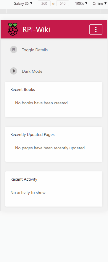 The button on the top right cannot be clicked on mobile phone view in 0.30.1 · Issue #2284 ...