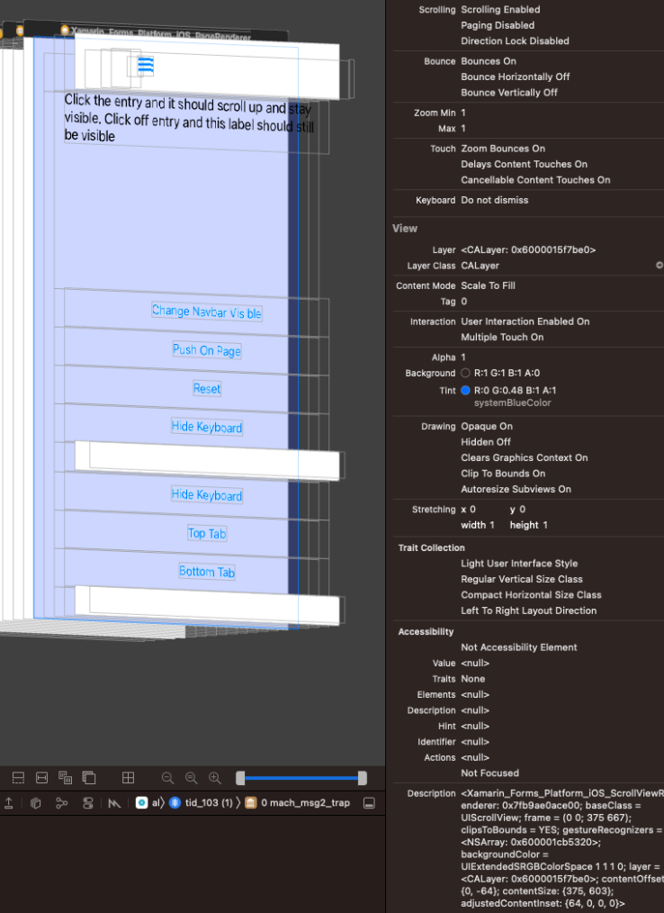 Ios When Using A Scrollview With Shell The Contentsize Isnt Sizing Consistently With Forms