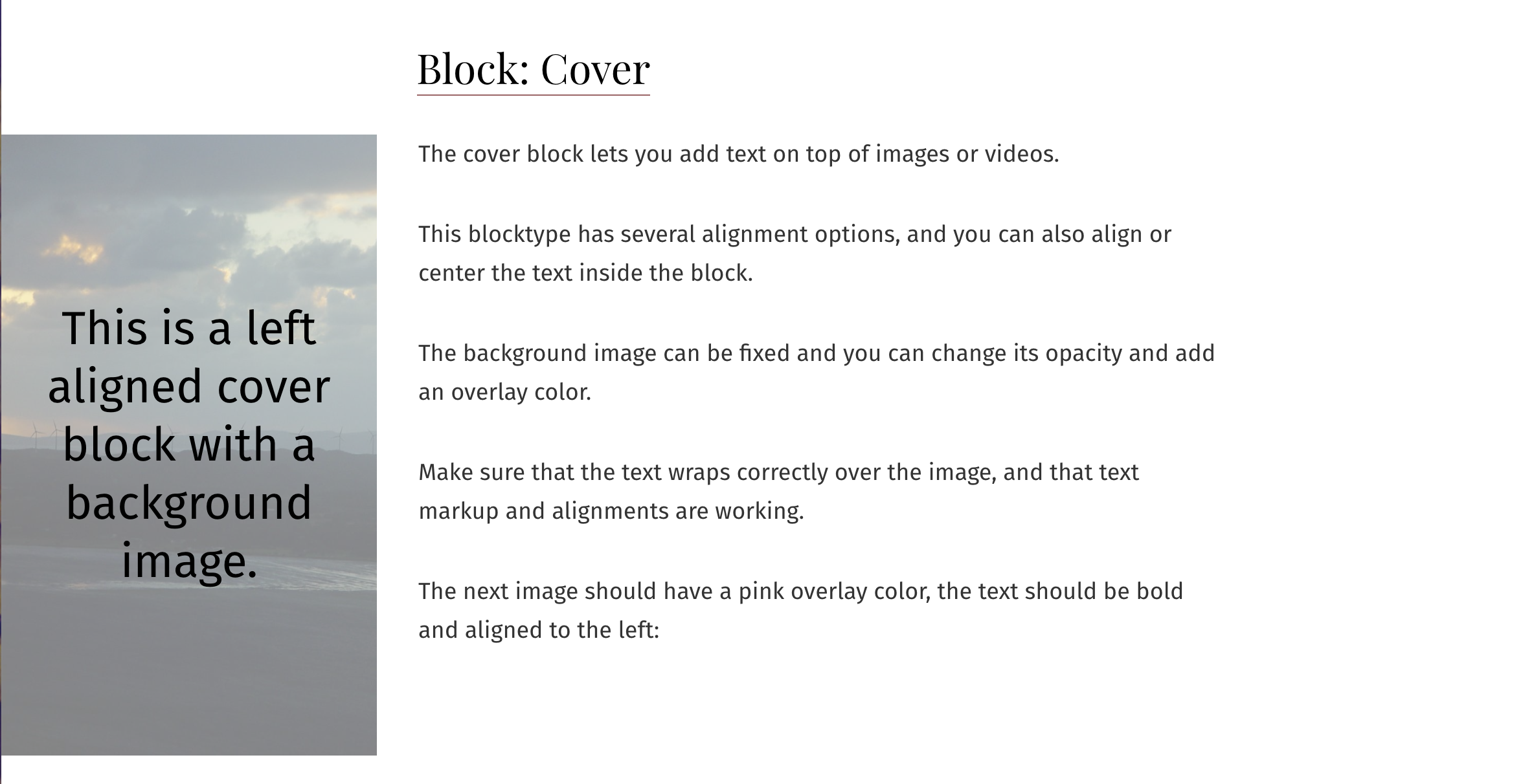 Varya: Left-aligned Cover Block margin issue · Issue #55 · Automattic/themes-workspace · GitHub