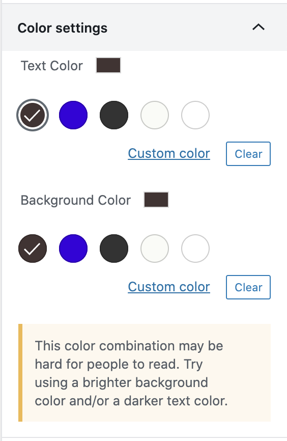 Varya: customizer color contrast accessibility · Issue #129 · Automattic/themes-workspace · GitHub