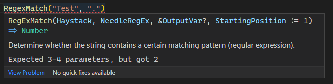 Functions Reporting Errors Due Optional `` Operator · Issue 115 · Thqby Vscode Autohotkey2