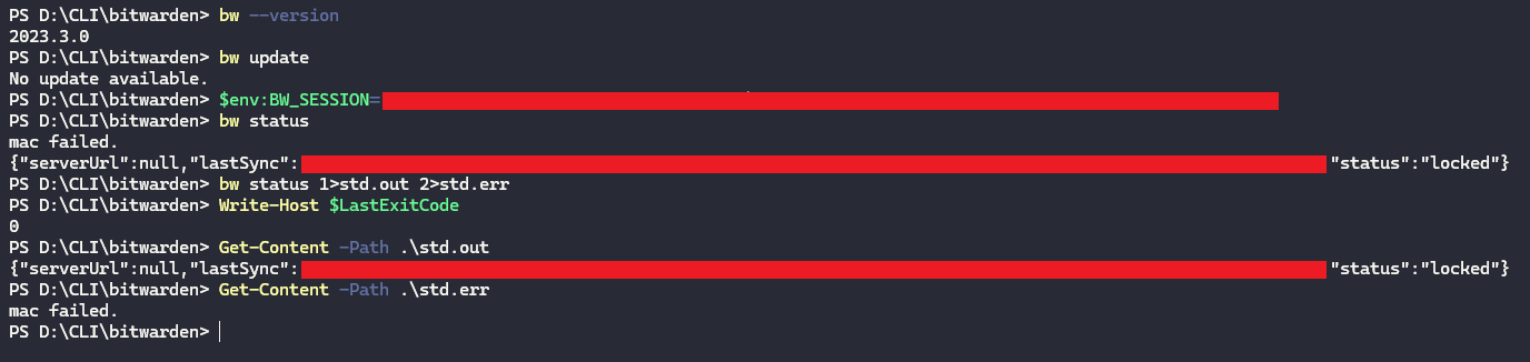 `mac failed.` in `StdErr` while `StdOut` returns proper (but erroneous) output. · Issue #5224 ...