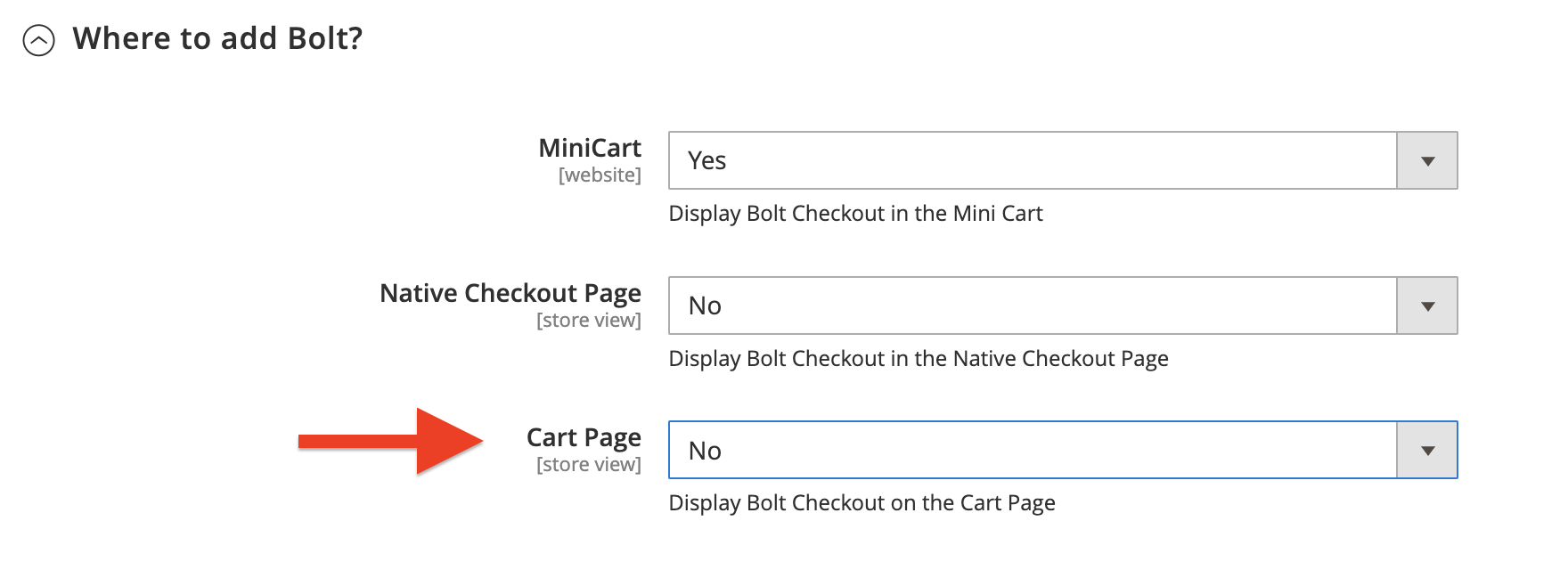 Bolt Checkout button shows on cart page even when disabled from admin · Issue #1641 · BoltApp ...