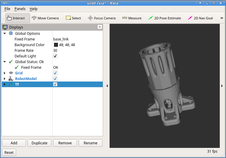 rviz dae file Collada: File came out empty. Something is wrong here ...