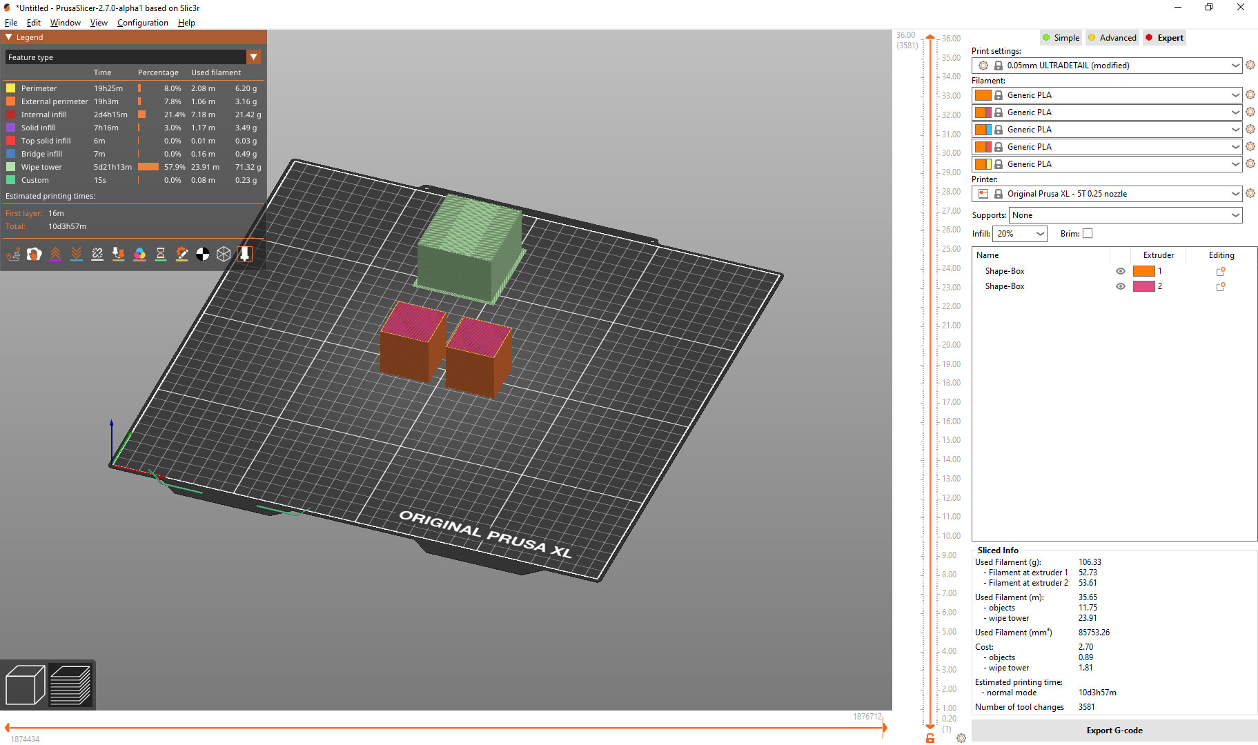 Wipe tower size is incorrect? · Issue #11678 · prusa3d/PrusaSlicer · GitHub