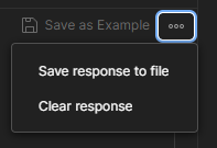 Revert the default behaviour of the "Save response" button · Issue ...