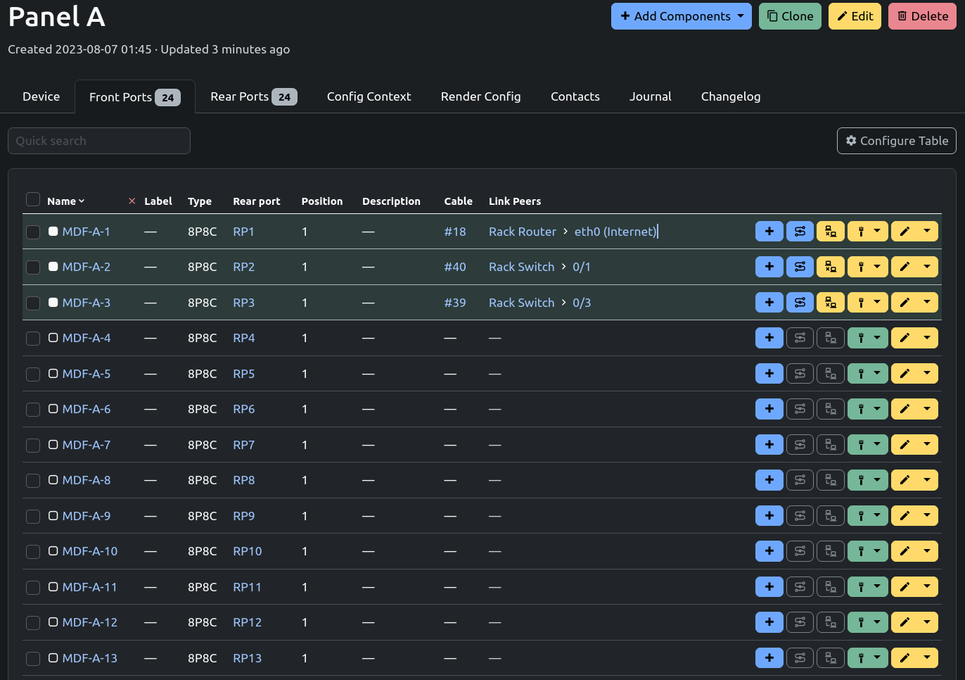 Export Template For Front Ports · Netbox Community Netbox · Discussion