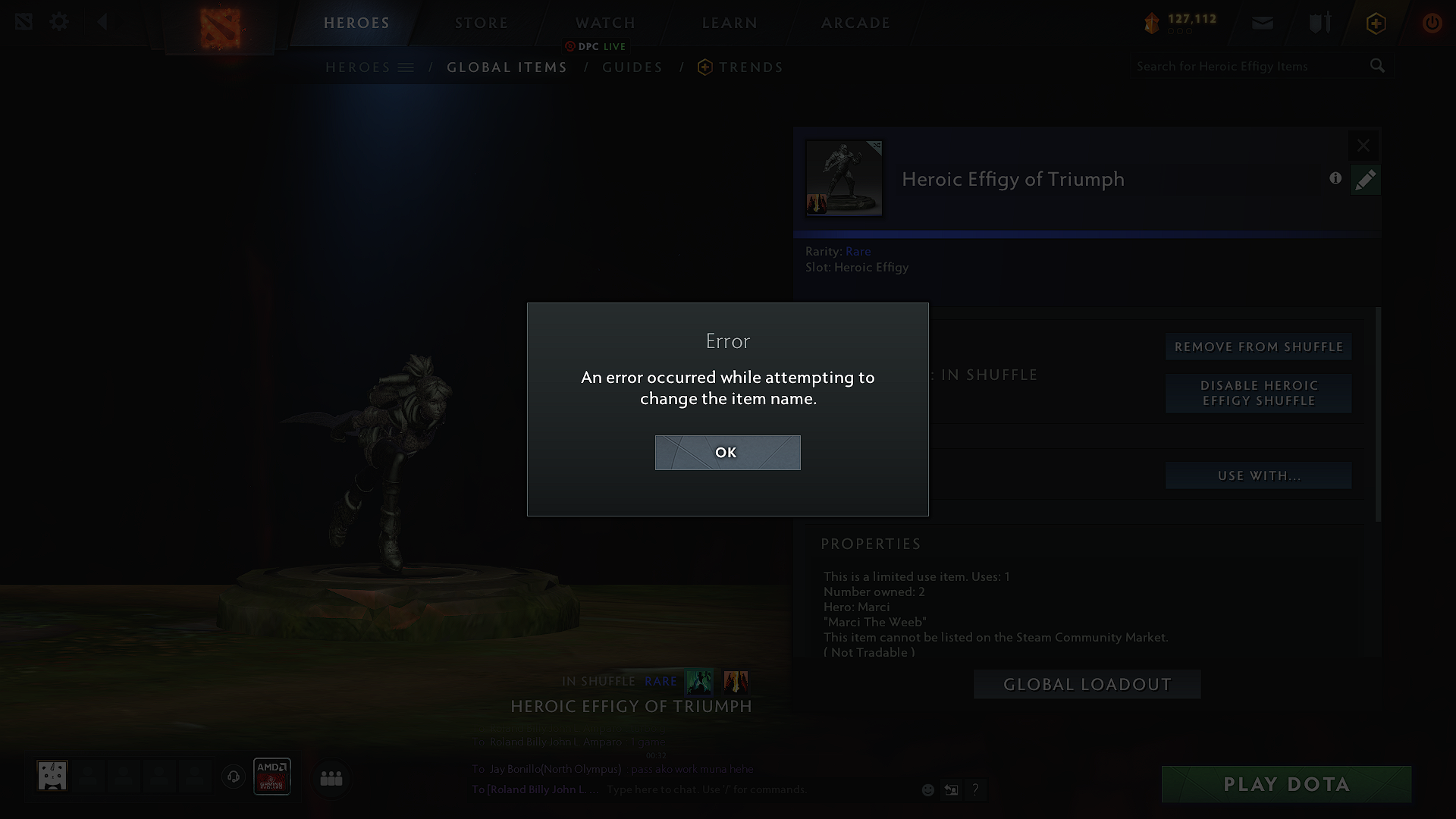Name Tag for Effigy Rename Error · Issue #3053 · ValveSoftware/Dota2-Gameplay · GitHub