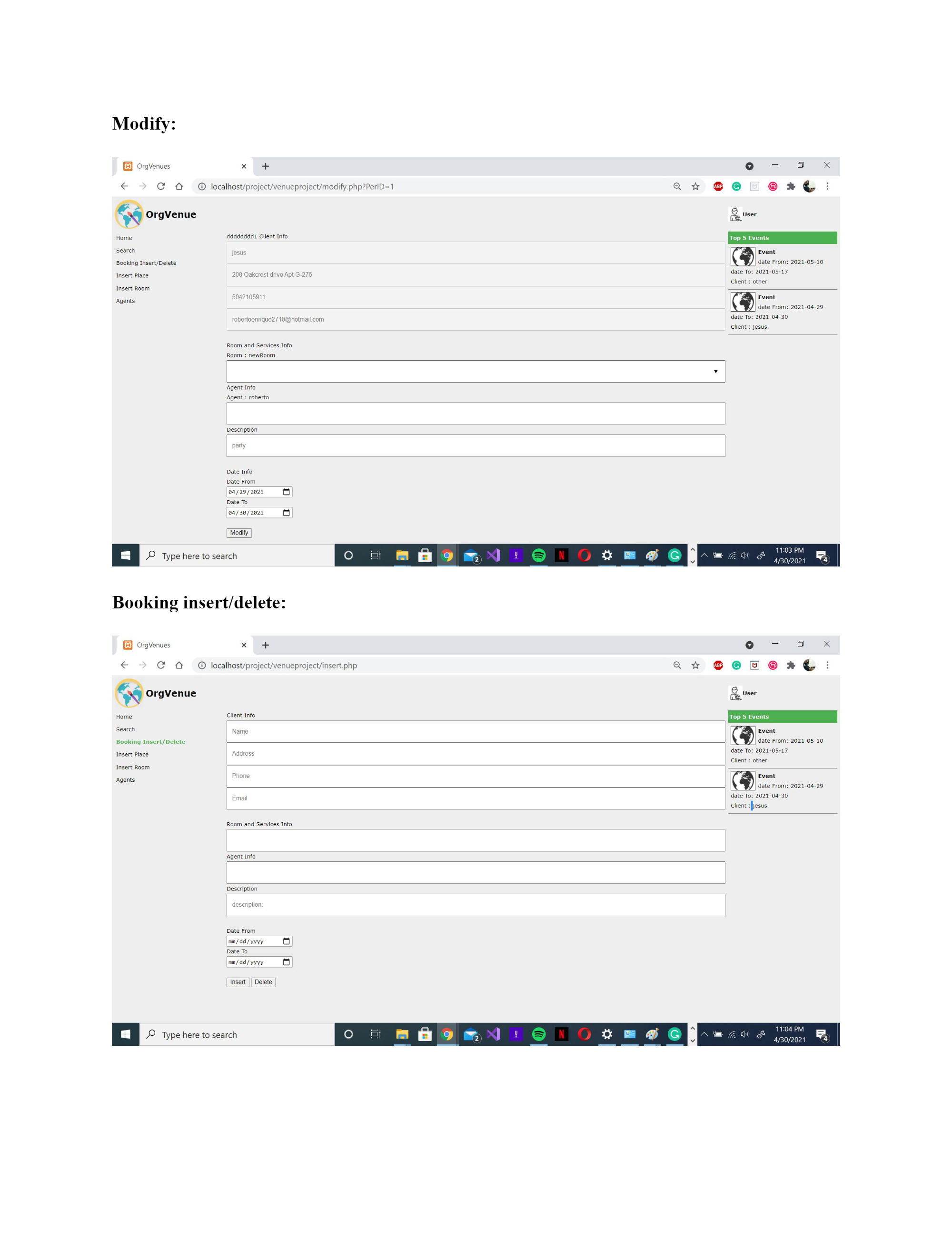 GitHub - sroberto27/VenueProject: OrgVenue is a booking app that handles organizations’ bookings ...