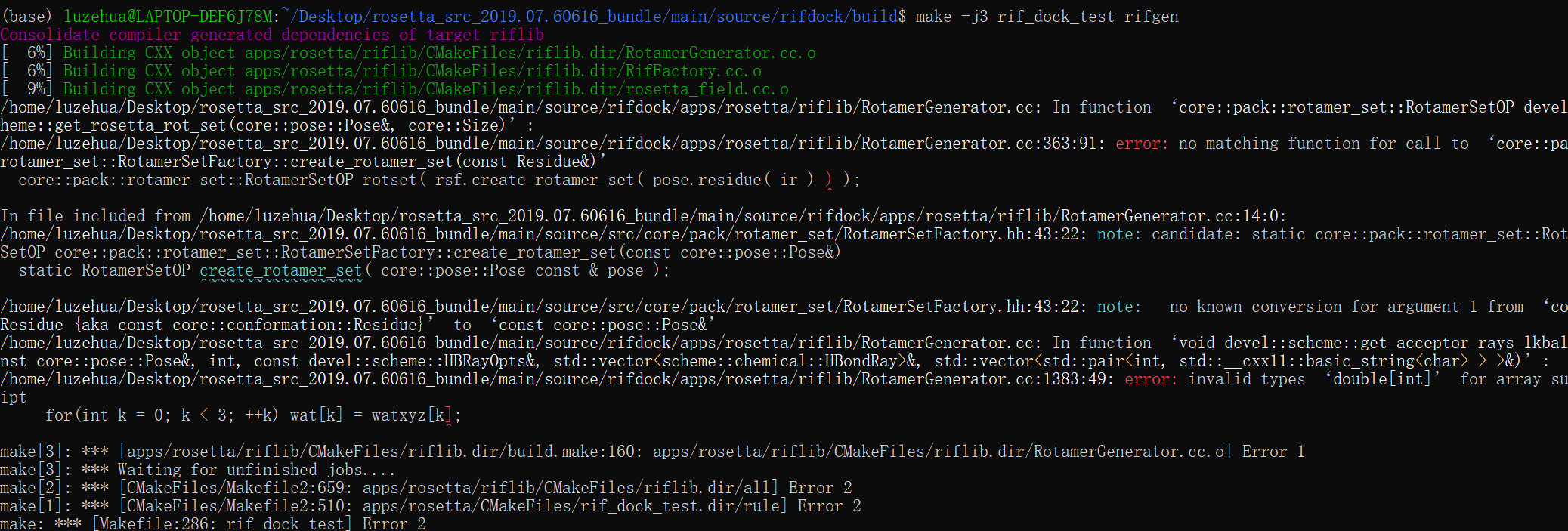 Makefile286 Rifdocktest Error 2 · Issue 134 · Rifdockrifdock · Github 