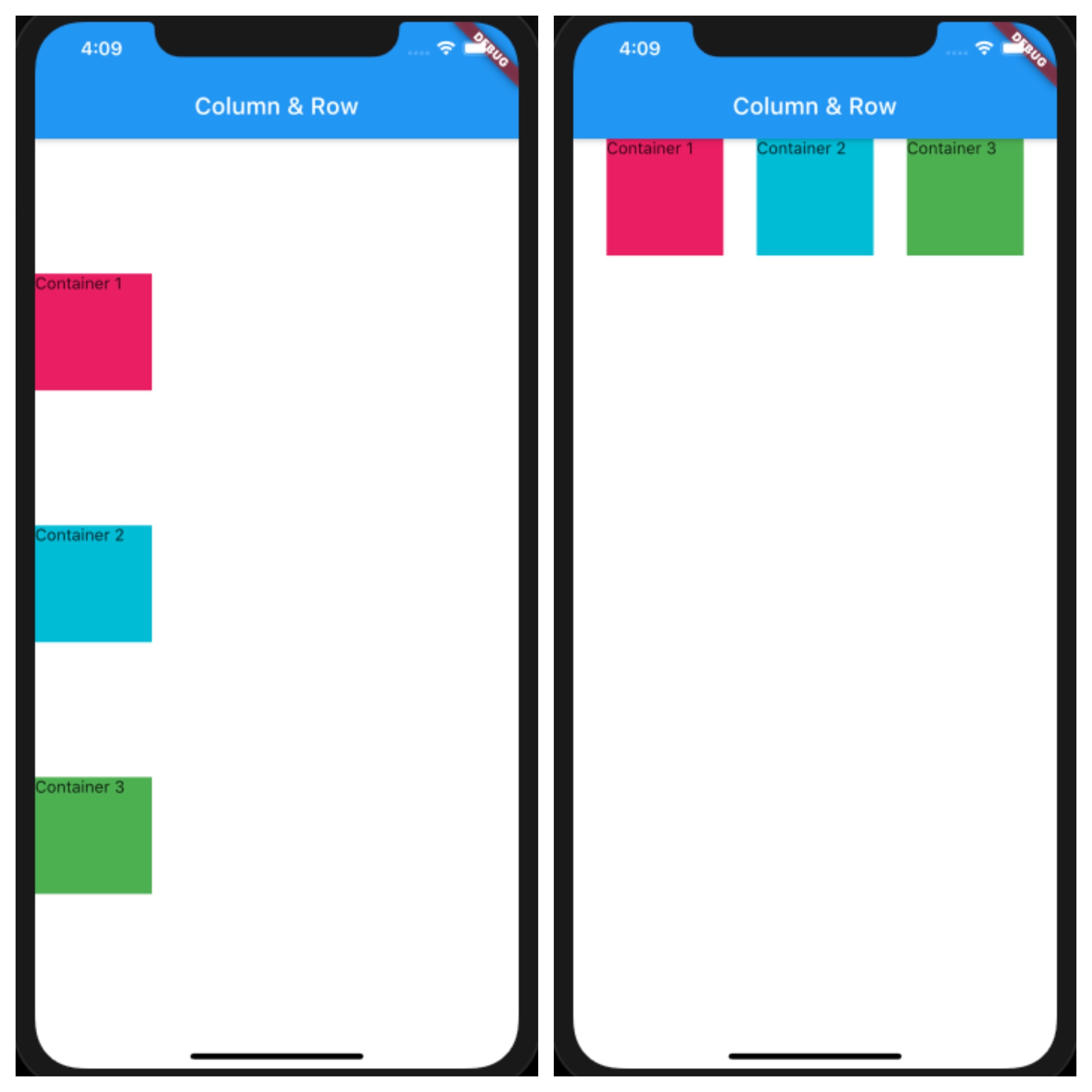 MainAxisAlignment.spaceEvenly · Issue #11 · Naruuuse/Flutter-Layout ...