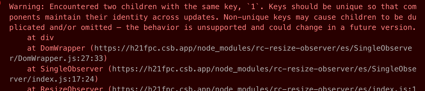 当select的options属性变化的过程中，出现一次含有重复选项的options，后续options属性变化（不包含该重复选项）会携带该重复选项。 · Issue 40699 · Ant