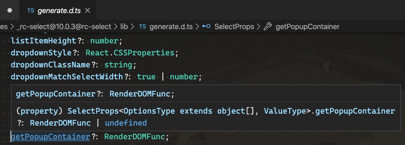 升级antd40后webstorm中部分组件的属性类型提示不正常 · Issue 22001 · Ant Designant Design · Github 