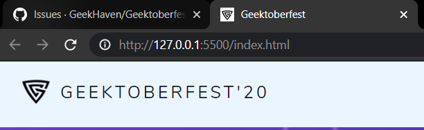 Add a favicon and also add GeekHaven logo to the navbar · Issue #7 · GeekHaven/Geektoberfest ...