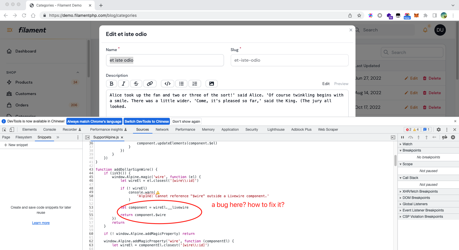 Uncaught TypeError: Cannot read properties of null (reading '__livewire') [repost] · Issue #4807 ...