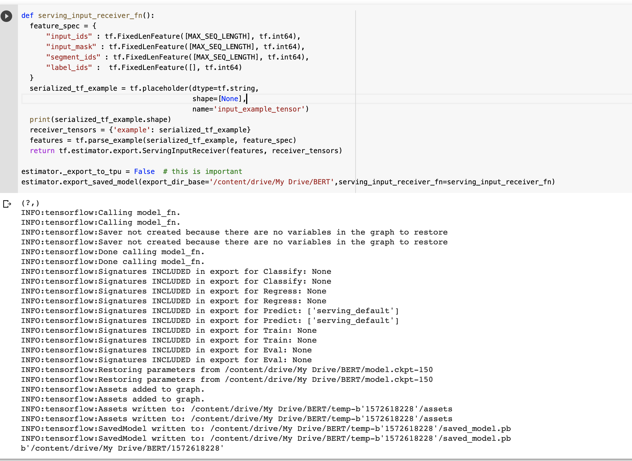 export_saved_model output file does not exist · Issue #897 · google ...